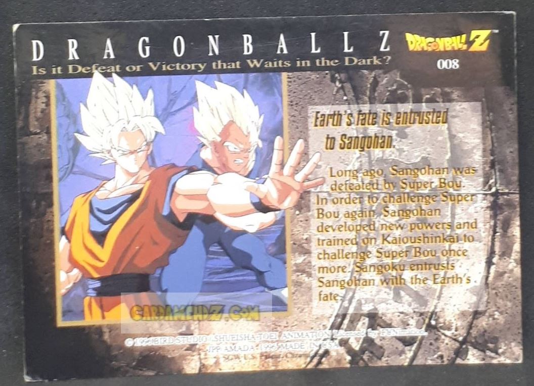 Trading Card Chromium DBZ Part 1 N° 8 (1996) – cardamehdz